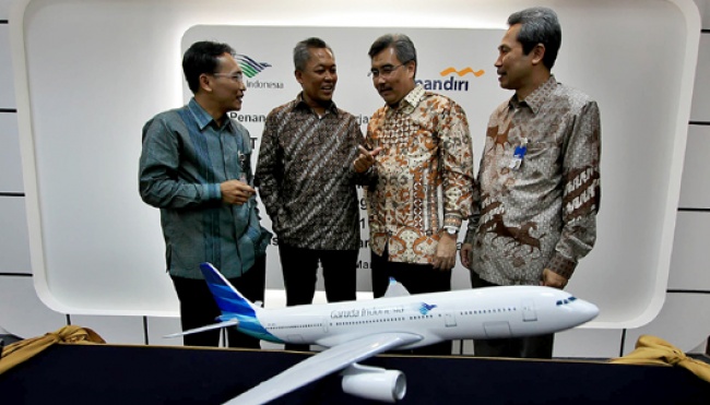 Bank Mandiri Gandeng Garuda Indonesia | tempo.co