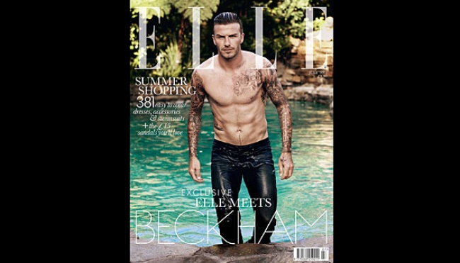 David Beckham Tampil Sexy untuk Cover Majalah Elle | tempo.co