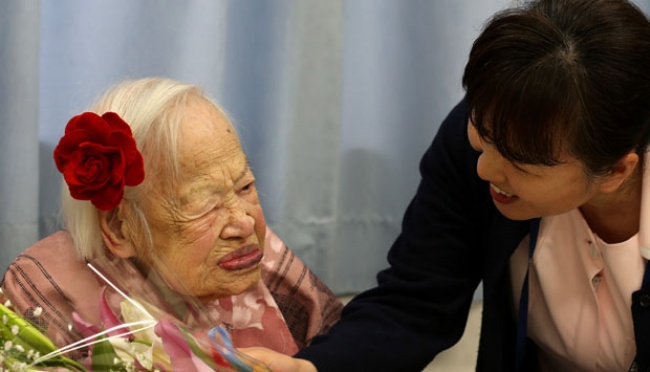 Misao Okawa, Wanita Tertua di Dunia | tempo.co