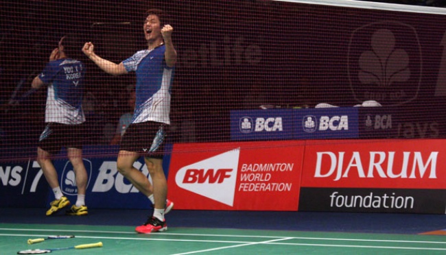 Ekspresi Kemenangan di Final Indonesia Open | tempo.co
