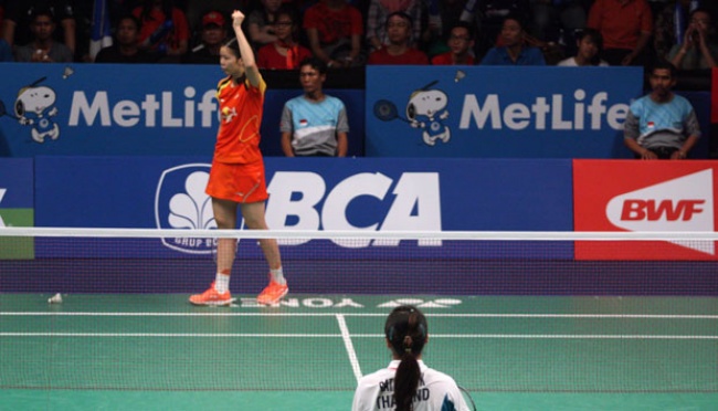 Ekspresi Kemenangan di Final Indonesia Open | tempo.co