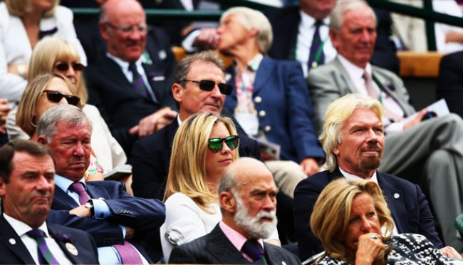 Ekspresi Alex Ferguson Saat Mendukung Murray di Wimbledon | tempo.co