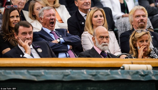 Ekspresi Alex Ferguson Saat Mendukung Murray di Wimbledon | tempo.co