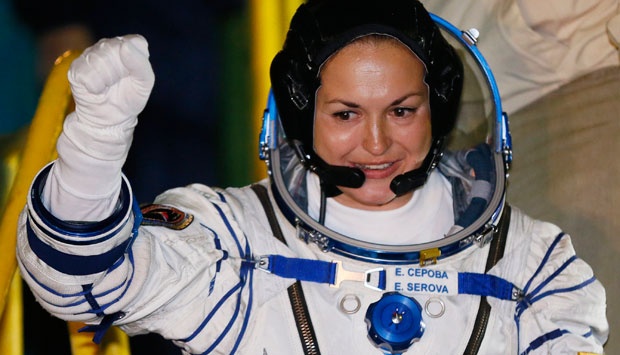First Russian Woman Lifts Off to International Space Station - foto En ...