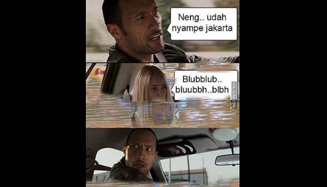 Memes Jakarta Banjir