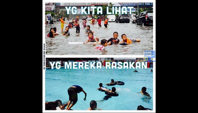 Meme Banjir Jakarta Ramai di Media Sosial | tempo.co