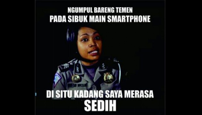Meme Lucu Polwan `Disitu Kadang Saya Merasa Sedih` | tempo.co