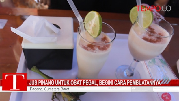 Jus Pinang untuk Obat Pegal, Begini Cara Pembuatannya - Video Tempo.co