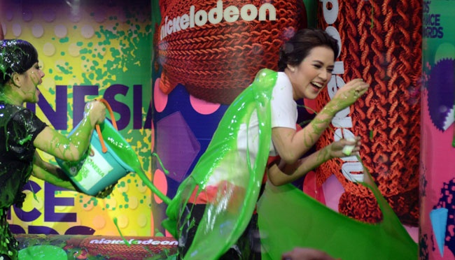 Raisa Tampil Cantik di Nickelodeon IKCA 2015 | tempo.co