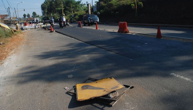 Pembetonan Jalur Nagreg yang Terbengkalai | tempo.co