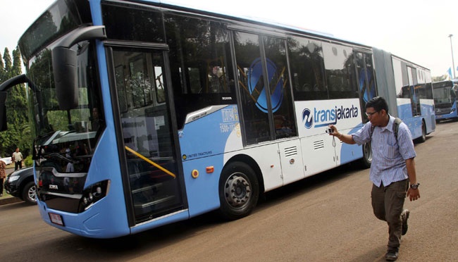 Begini Tampilan Bus Transjakarta Merek Scania | tempo.co