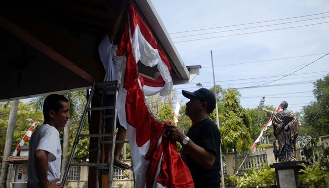 Gereja Ini Pasang Pernak Pernik Jelang Hari Kemerdekaan | tempo.co