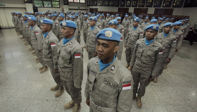 Setahun di Sudan, Tim Formed Police Unit 8 Tiba di Indonesia | tempo.co