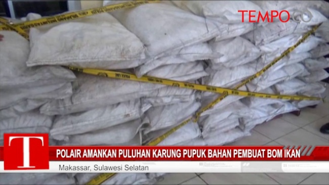 Kementerian Kelautan Sita 57 Ton Pupuk Bahan Bom Ikan | tempo.co