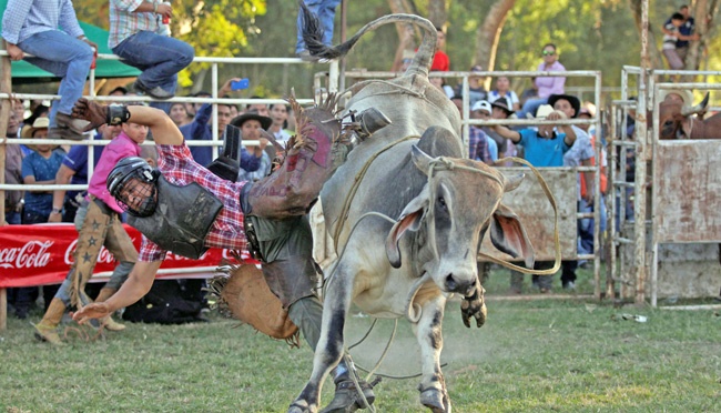 Melihat Aksi Penunggang Rodeo di El Salvador | tempo.co