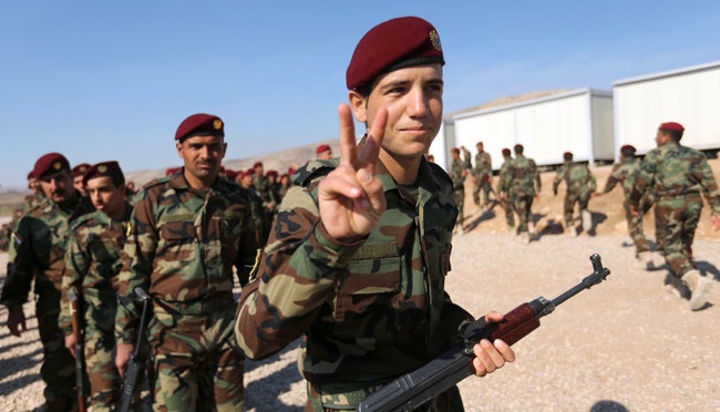 Kebahagian Tentara Saat Gabung dengan Pasukan Kurdi | tempo.co