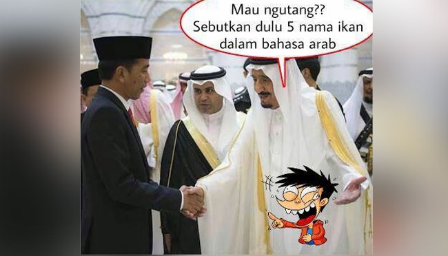 6 Meme Lucu Sambut Kunjungan Raja Salman | tempo.co