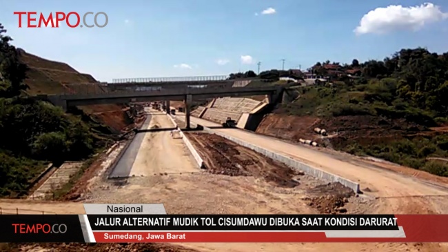 Persiapan Lebaran, Akses Pintu Tol Cisumdawu Dibangun | tempo.co