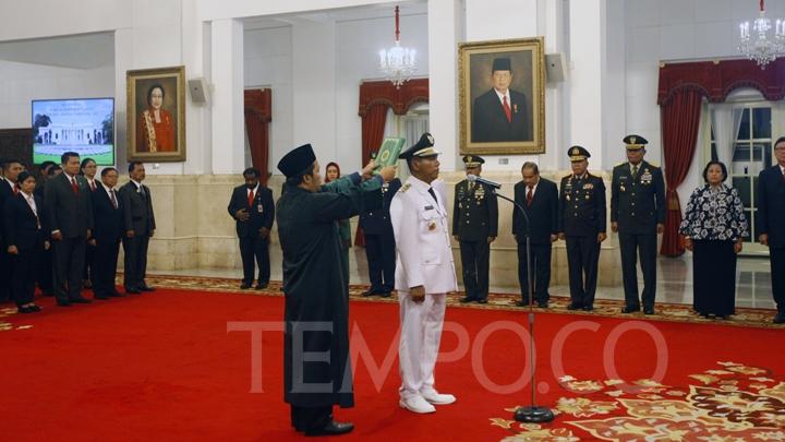 Jokowi Lantik Wakil Gubernur Bengkulu Dedy Ermansyah | tempo.co