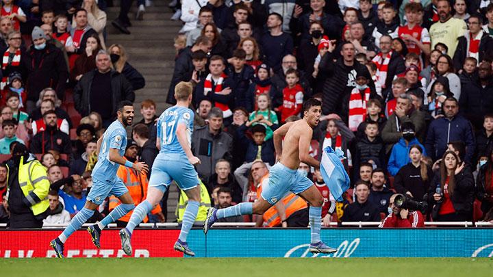Late Rodri Goal Gives Man City 2-1 Win Over 10-man Arsenal - foto En ...