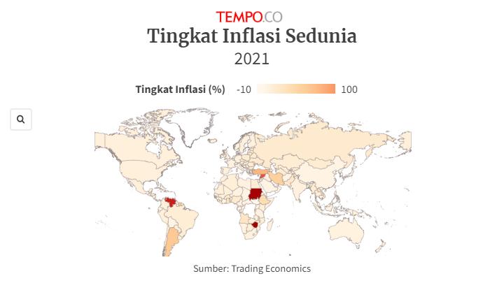 Tingkat Inflasi di Seluruh Dunia | tempo.co
