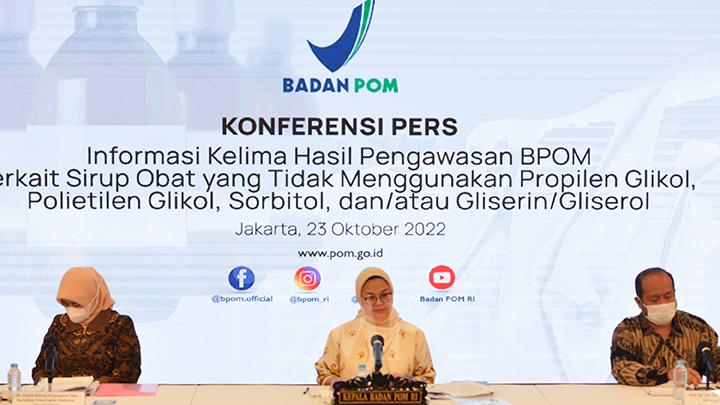 BPOM Reveals 3 Syrup Medications with EG, EDG Above Safe Limit - News En.tempo.co