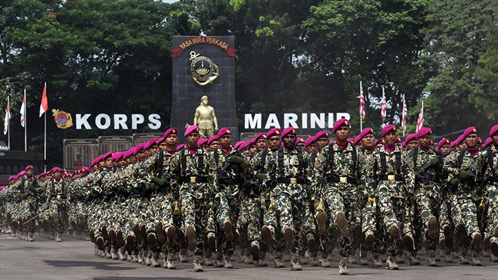 Peringatan HUT ke-77 Korps Marinir - foto Tempo.co