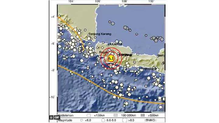 M 5.8 Earthquake Hit Sukabumi This Morning, Tremors Felt until Jakarta ...