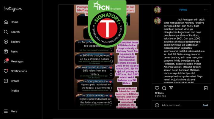 Keliru, Pentagon Salurkan Dana Untuk Anthony Fauci agar Ciptakan Virus ...