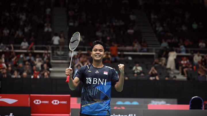 Indonesian Badminton Player Anthony Sinisuka Ginting Defends Title in Singapore - Sport En.tempo.co