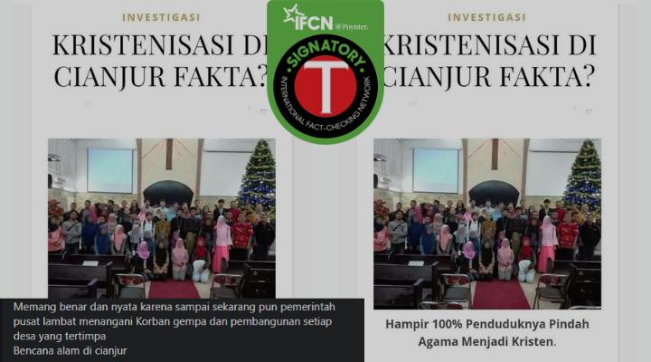 Keliru, Foto yang Diklaim Kristenisasi di Cianjur - Cek Fakta Tempo.co