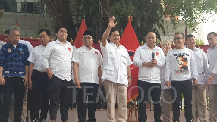 Resmi Diusung Projo di Pilpres 2024, Prabowo: Saya Terima Dukungan Ini ...