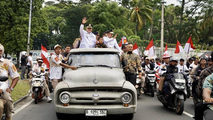 Rudy Susmanto dan Ade Ruhandi Resmi Dilantik, Siap Bangun Kabupaten Bogor | tempo.co