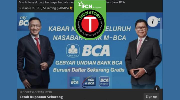 Keliru: Klaim Tautan Pendaftaran Gebyar Undian BCA Edisi Maret 2025 ...