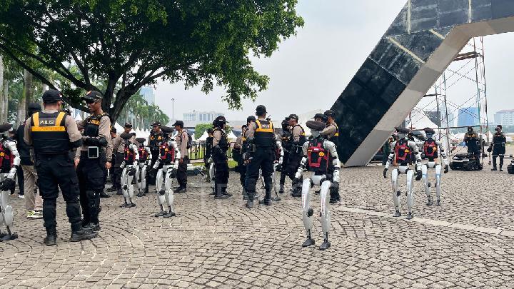 Polri Pamerkan Pasukan Robot Humanoid Hingga Robot Anjing di Gladi Hari ...
