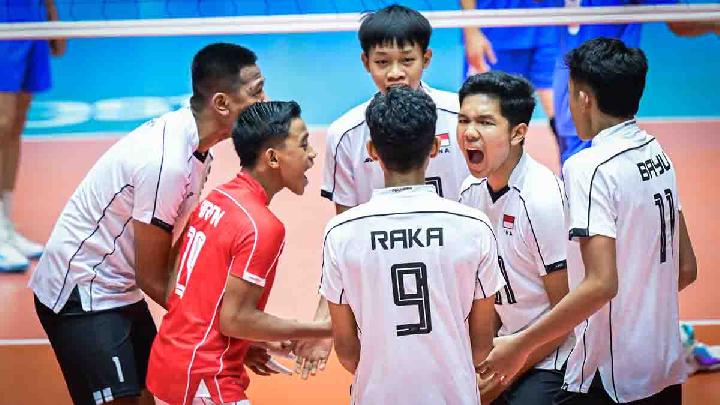 Timnas voli putra Indonesia U-16 Kalahkan Kazakhstan 3-1 di Kejuaraan Asia | tempo.co
