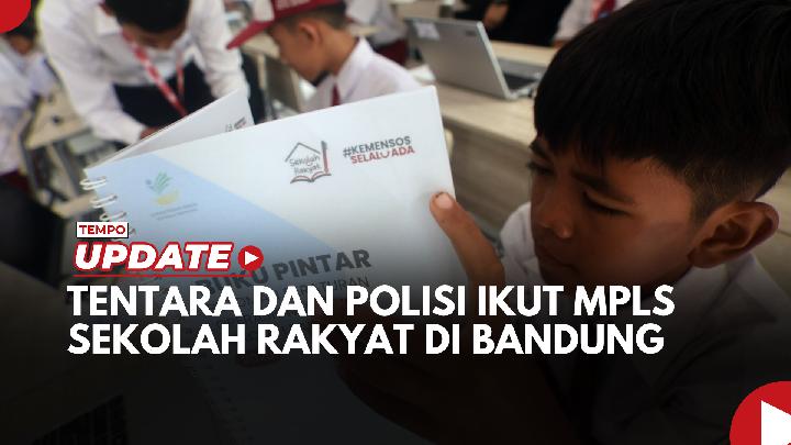 Tentara dan Polisi Ikut MPLS Sekolah Rakyat di Bandung | tempo.co