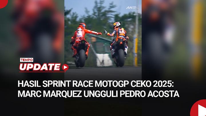 Hasil Sprint Race MotoGP Ceko 2025: Marc Marquez Ungguli PedroAcosta | tempo.co