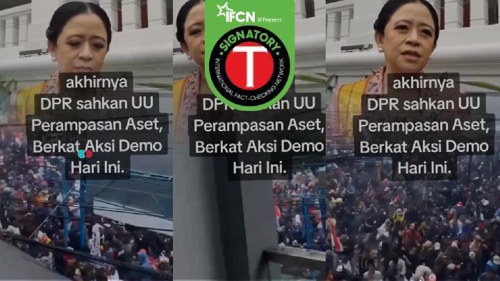 Keliru: Video DPR RI Sahkan UU Perampasan Aset setelah Demo 25 Agustus 2025 | tempo.co