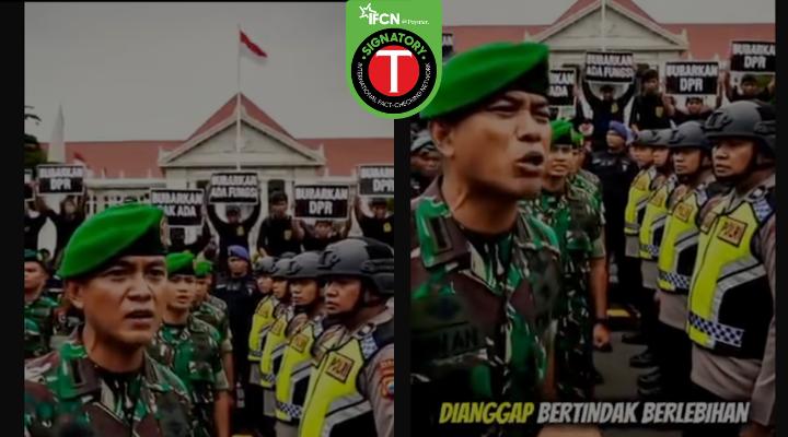Keliru: Video TNI Marah ke Polisi untuk Dukung Demonstran | tempo.co