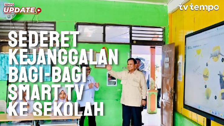 Pemerintah Juga Bagikan Smart TV ke TK-SMA Elite | tempo.co