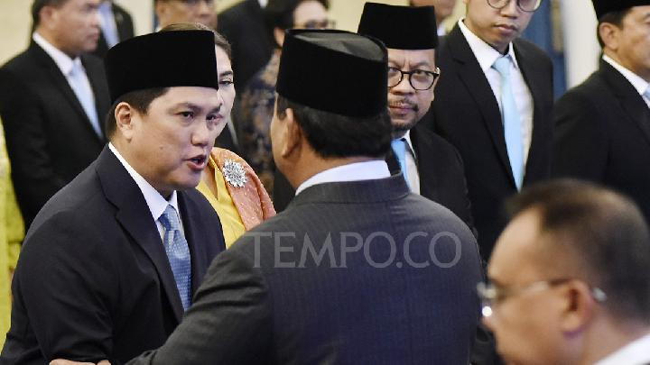 Jawaban Erick Thohir soal Rangkap Jabatan Menpora dan Ketua Umum PSSI | tempo.co