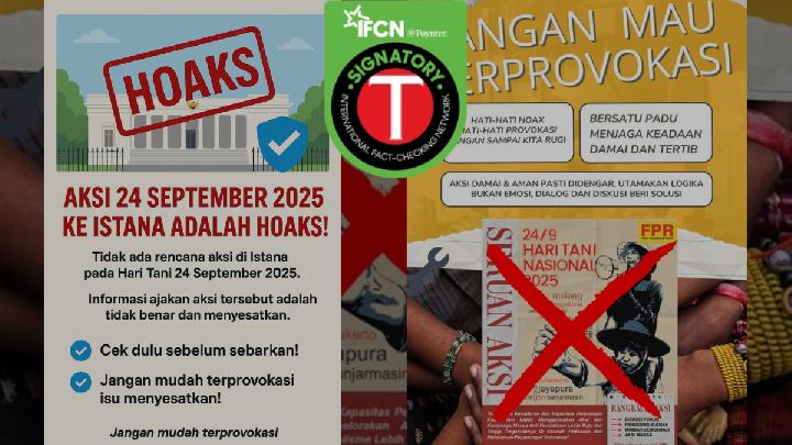 Keliru: Ajakan Demo Hari Tani 24 September 2025 Hanya Hoaks | tempo.co