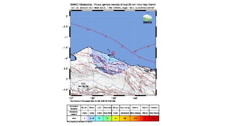 Info Gempa Terkini BMKG: Sarmi di Papua Masih Alami Gempa Susulan ...