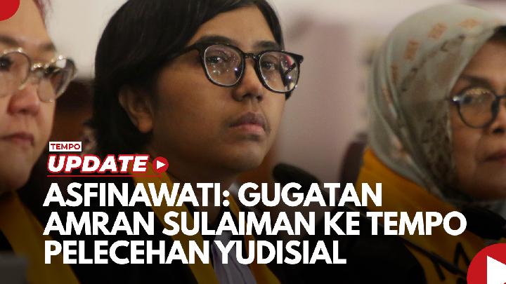 Asfinawati: Gugatan Amran Sulaiman ke Tempo Pelecehan Yudisial | tempo.co