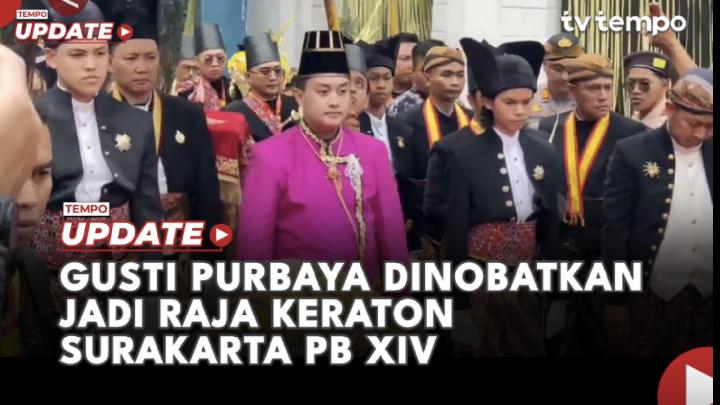 Gusti Purbaya Dinobatkan Jadi Raja Keraton Surakarta PB XIV | tempo.co