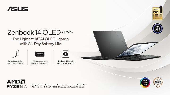 ASUS Zenbook 14 OLED UM3406KA, Solusi Laptop Modern Pekerja Hybrid ...