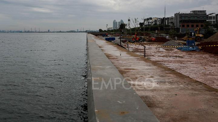 Pembangunan Tanggul NCICD Ancol Barat Capai 95,32 Persen | tempo.co