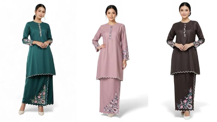 Busana One Set Kurung Melayu Bernuansa Elegan - Info Cantika Cantika.com