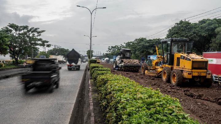 Proyek Peninggian Jalan Pantura Kaligawe | tempo.co